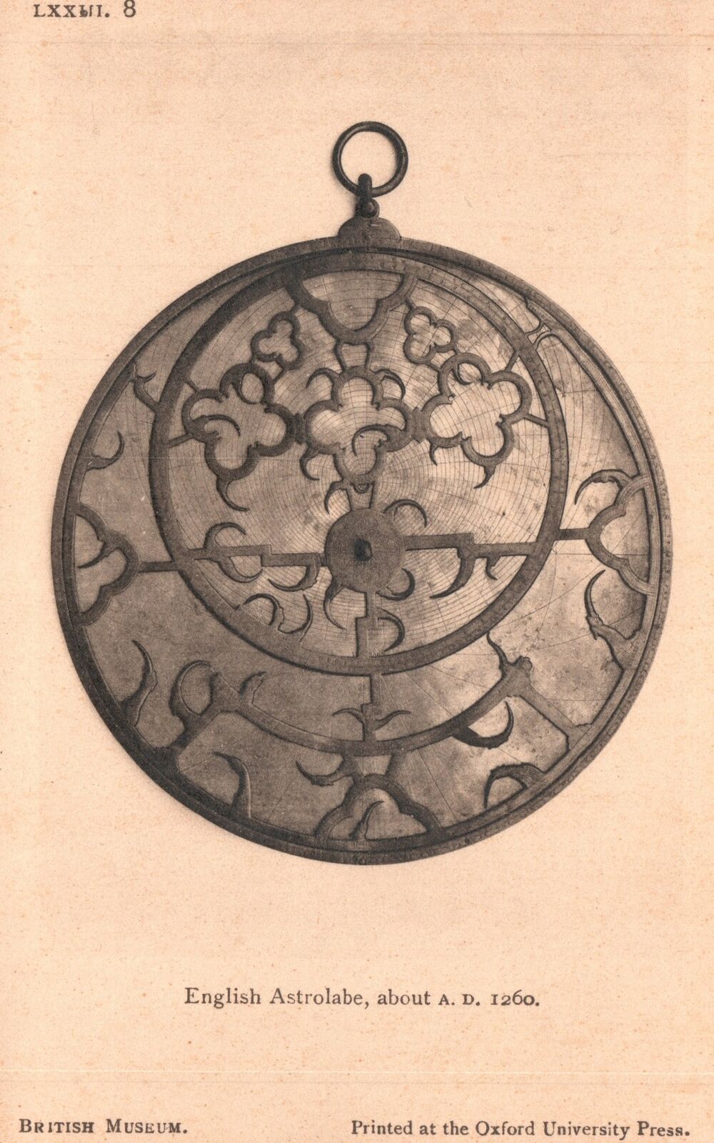 Vintage Postcard English Astrolabe About A.D. 1260 In British Museum Of ...
