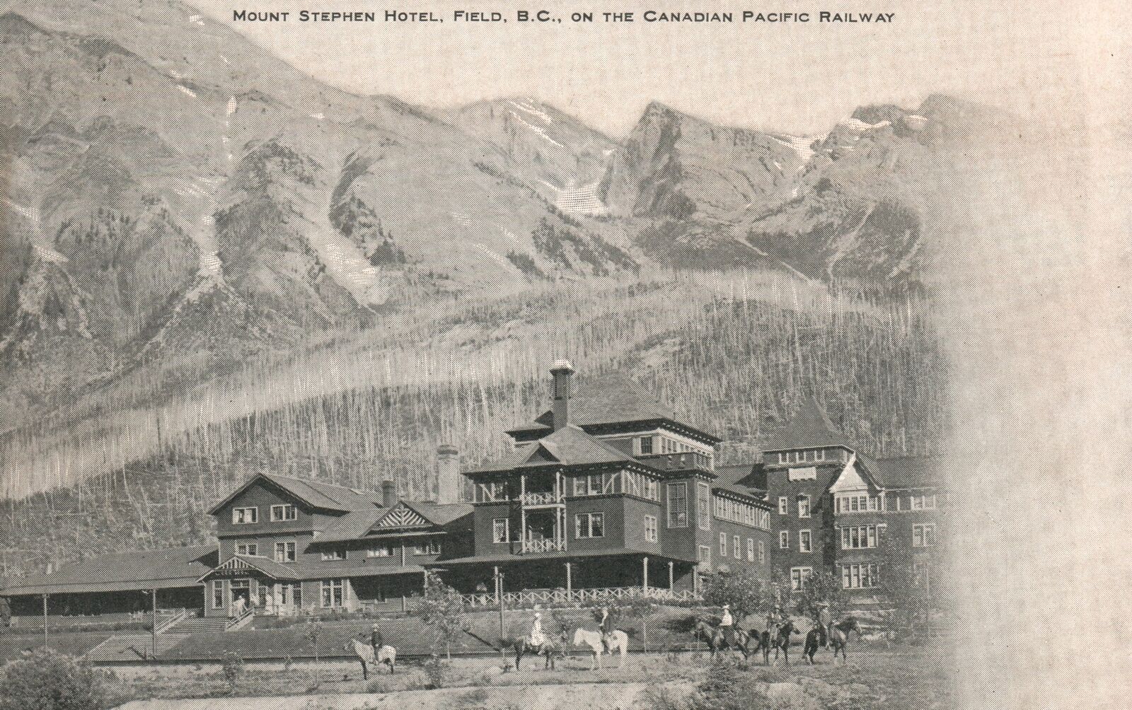 Vintage Postcard 1900's Mount Stephen Hotel Canadian Pacific Railway ...