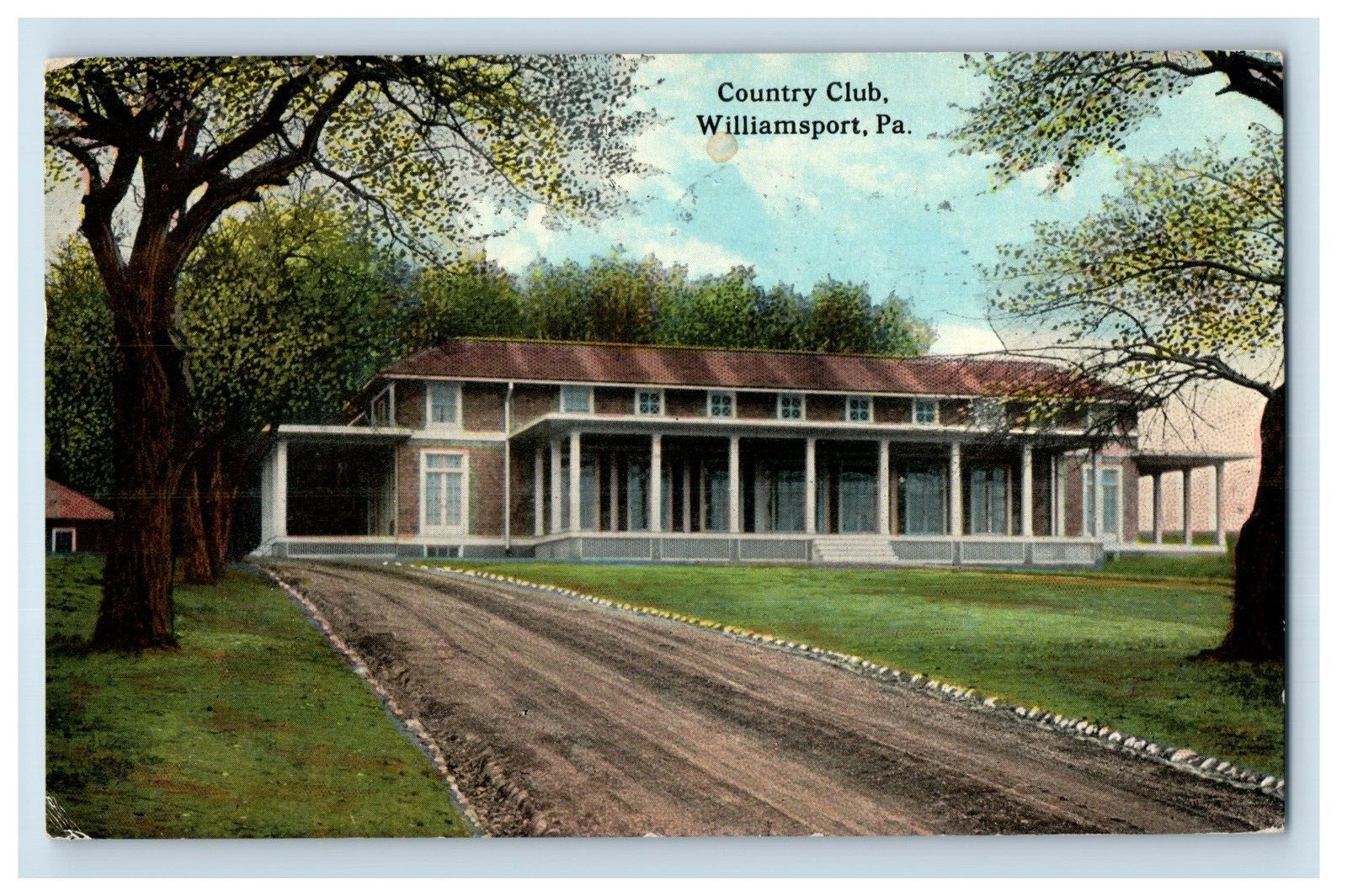 Vintage Country Club Williamsport, PA. Original Vintage Postcard P26E ...