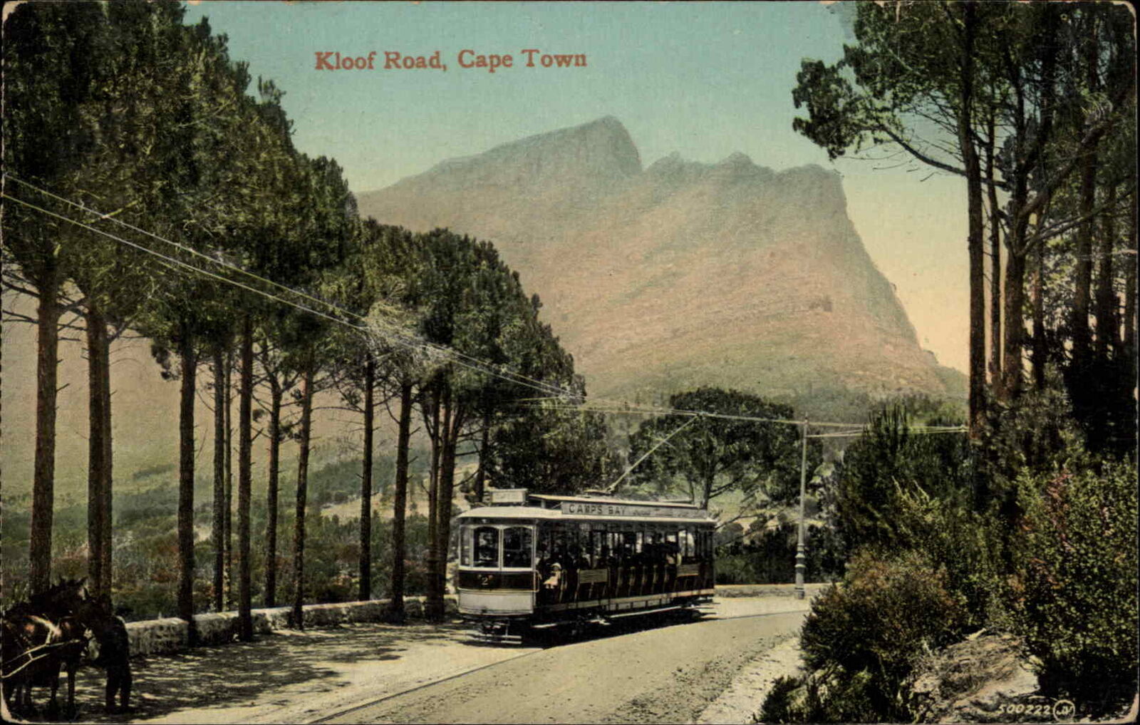 Cape Town South Africa Kloof Rd Train Trolley c1900s-20s Postcard ...