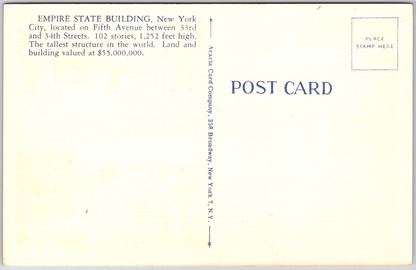 Empire State Building New York City NYC Tallest Structure Building ...