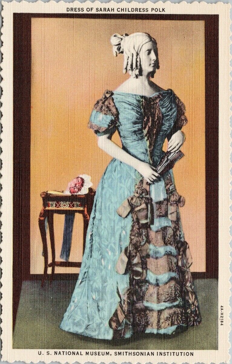 Sarah Childress Polk Dress US National Museum Smithsonian Unused ...