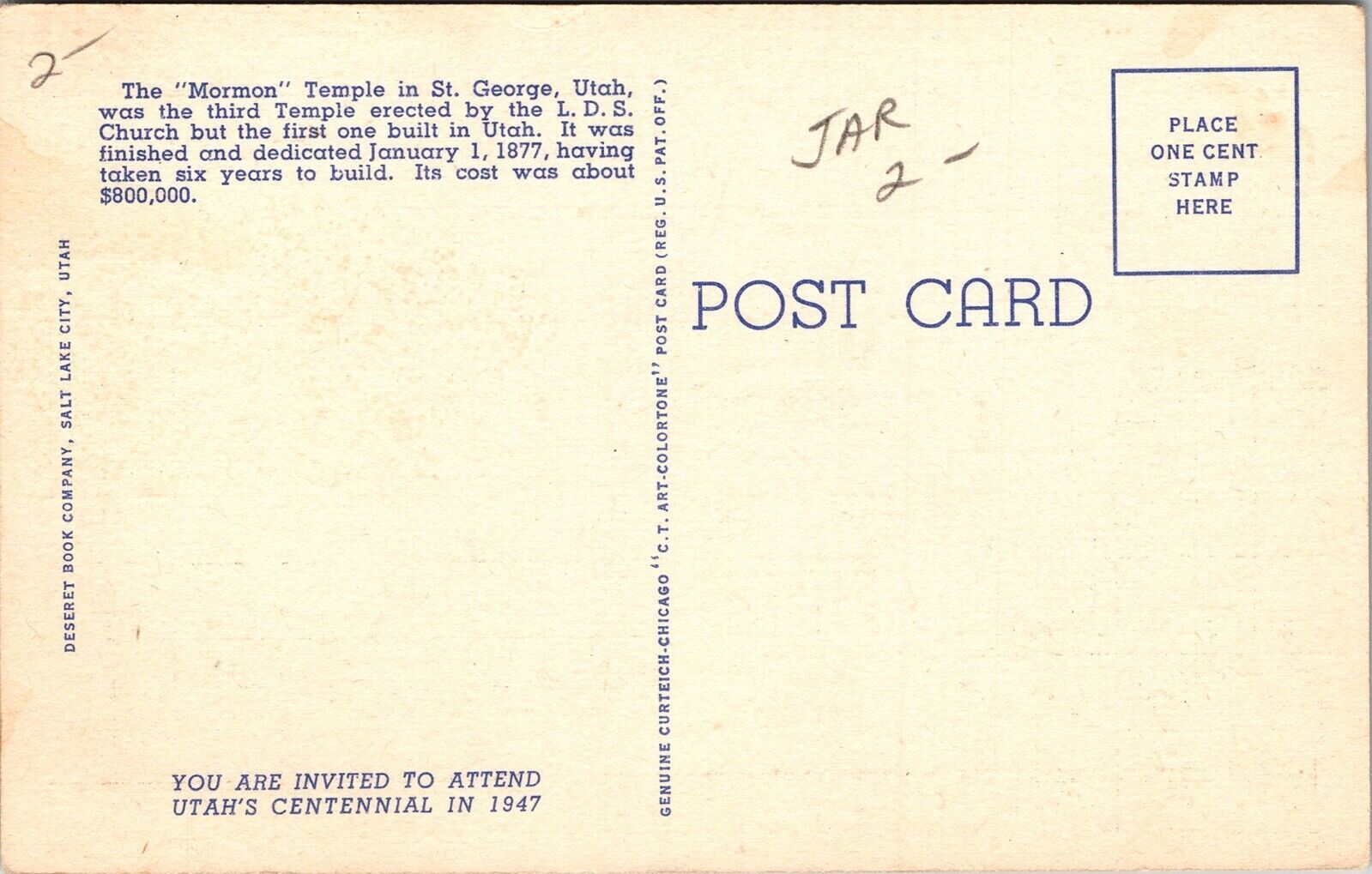 Mormon Temple Exterior Streetview St George Utah Religious Linen ...