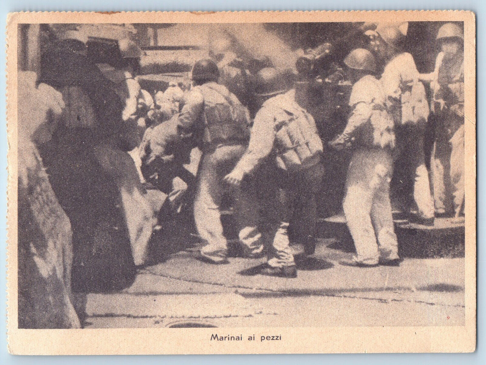 Italy Postcard Sailors at Pieces Propaganda Office at PNF c1920's WW1 ...