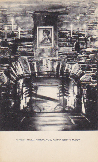 Great Hall Fireplace Camp Edith Macy New York Artvue | United States ...