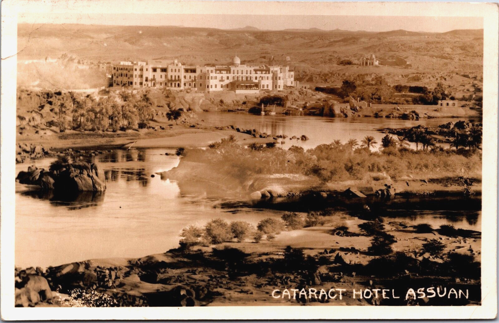 Egypt Cataract Hotel Assuan Aswan Vintage RPPC C094 | Africa - Egypt ...
