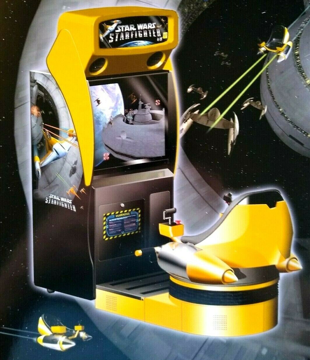 Star Wars Starfighter Arcade FLYER Original Tsunami Art Print Science ...