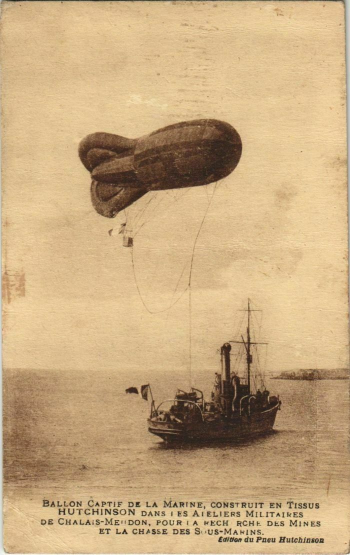 PC Hutchinson Ballon Captif Zeppelin Balloon Aviation (A19076) | Europe ...