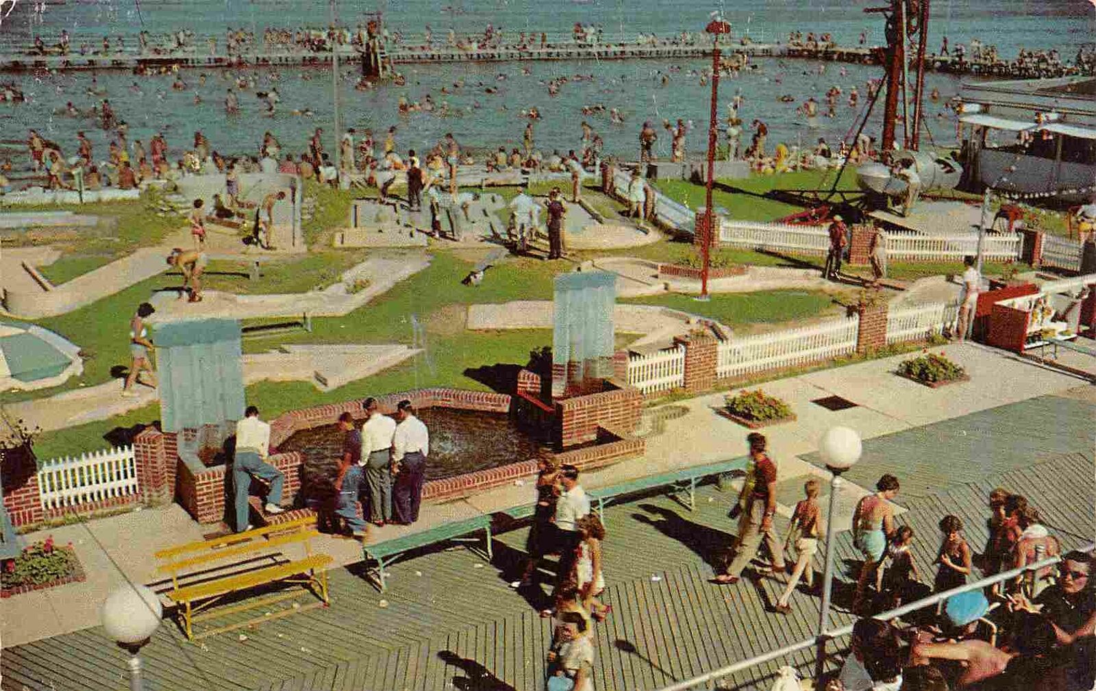 Boardwalk Steel Pier Mini Golf Indiana Beach Monticello IN 1964 ...