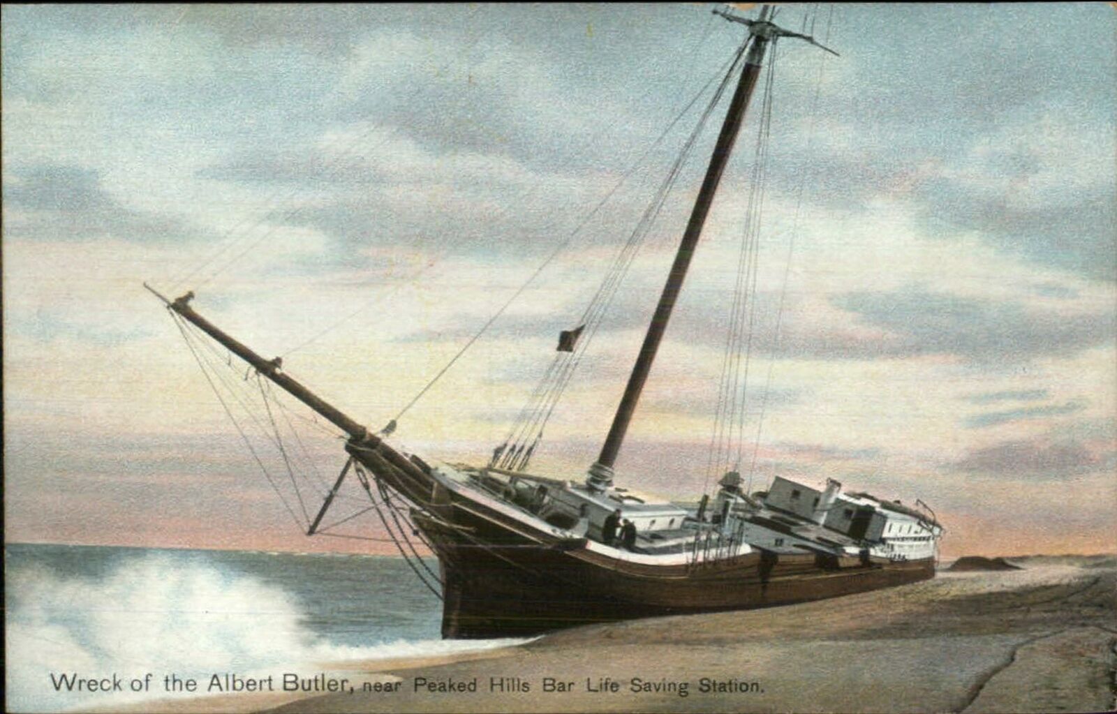 Provincetown Cape Cod MA Shipwreck Ship Wreck Albert Butler c1910 ...