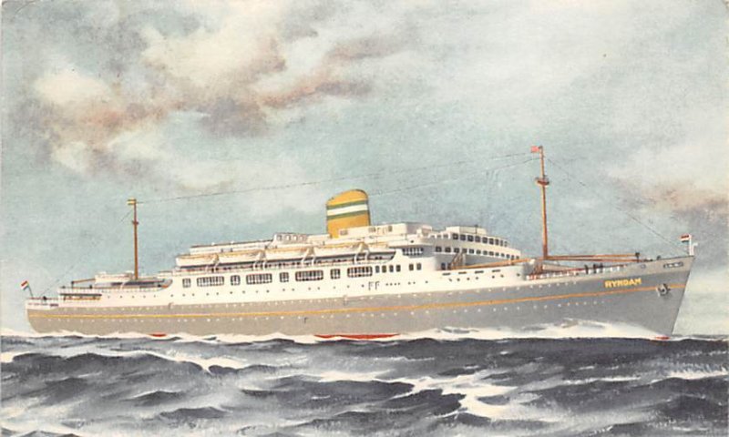 SS Ryndam Holland-American Line Ship 1951 | Topics - Other, Postcard ...