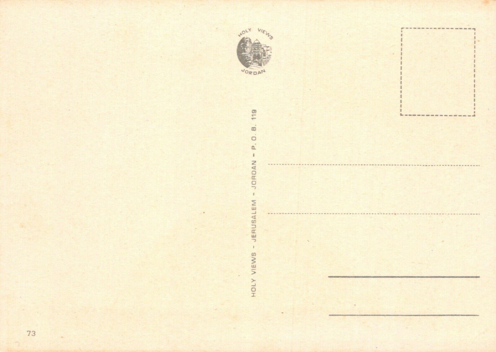 Middle East Postcard - Views of Jerusalem, Jordan RRR110 | Asia ...