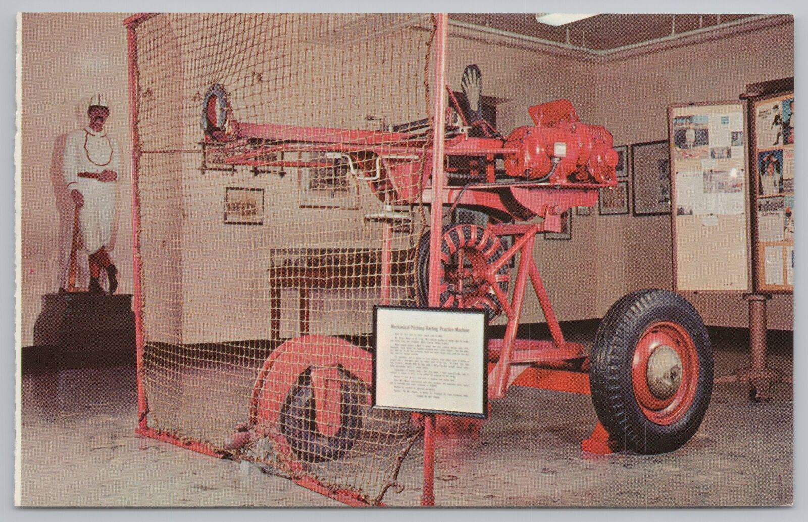 The Early Model Pitching Machine~St Louis Cardinals 1942~Plastichrome ...