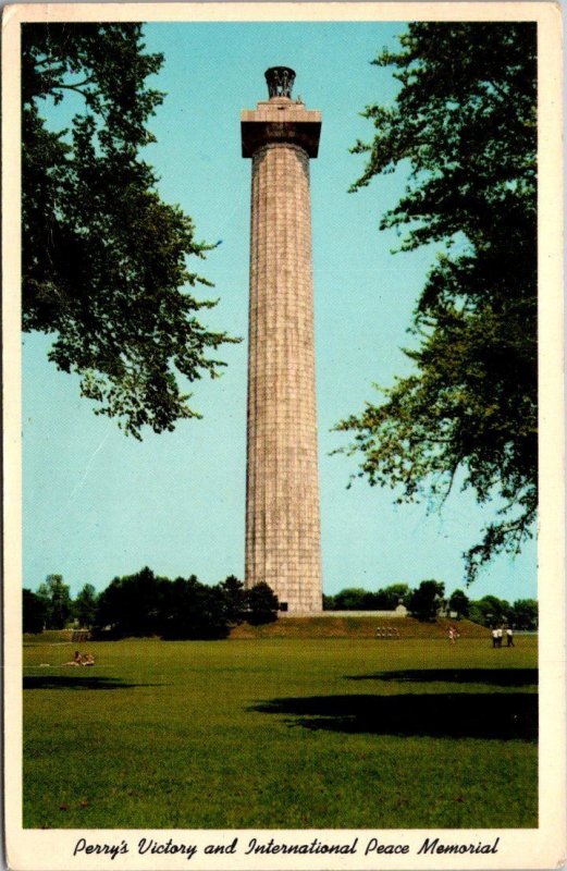 Ohio South Bass Island Put-In-Bay Perry's Victory Memorial At Night ...
