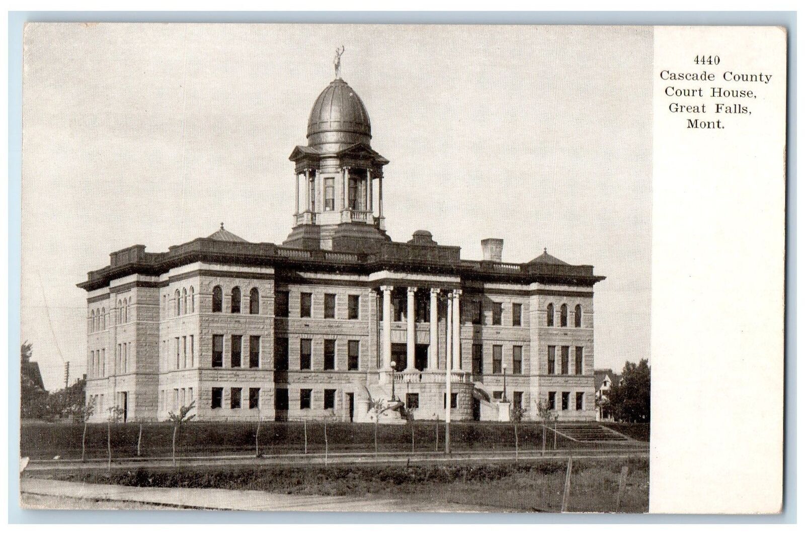 c1920 Cascade County Court House Tower Building Great Falls Montana MO ...