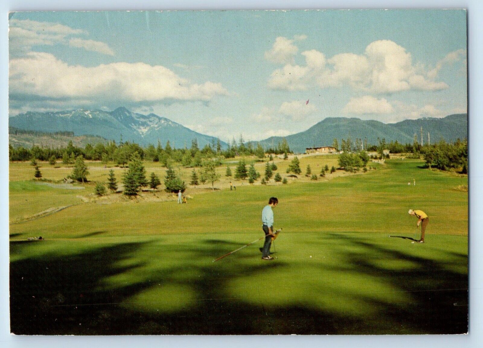 Kitimat BC Canada Postcard The Aluminum City Mt. Elizabeth From Golf ...