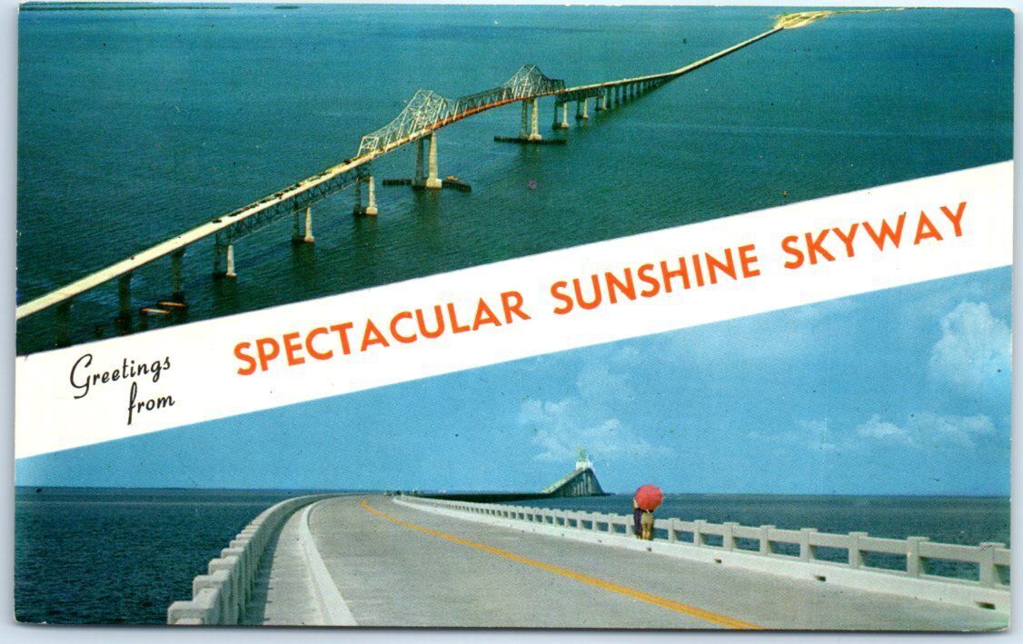 Postcard - Greetings from Spectacular Sunshine Skyway, Florida | United ...