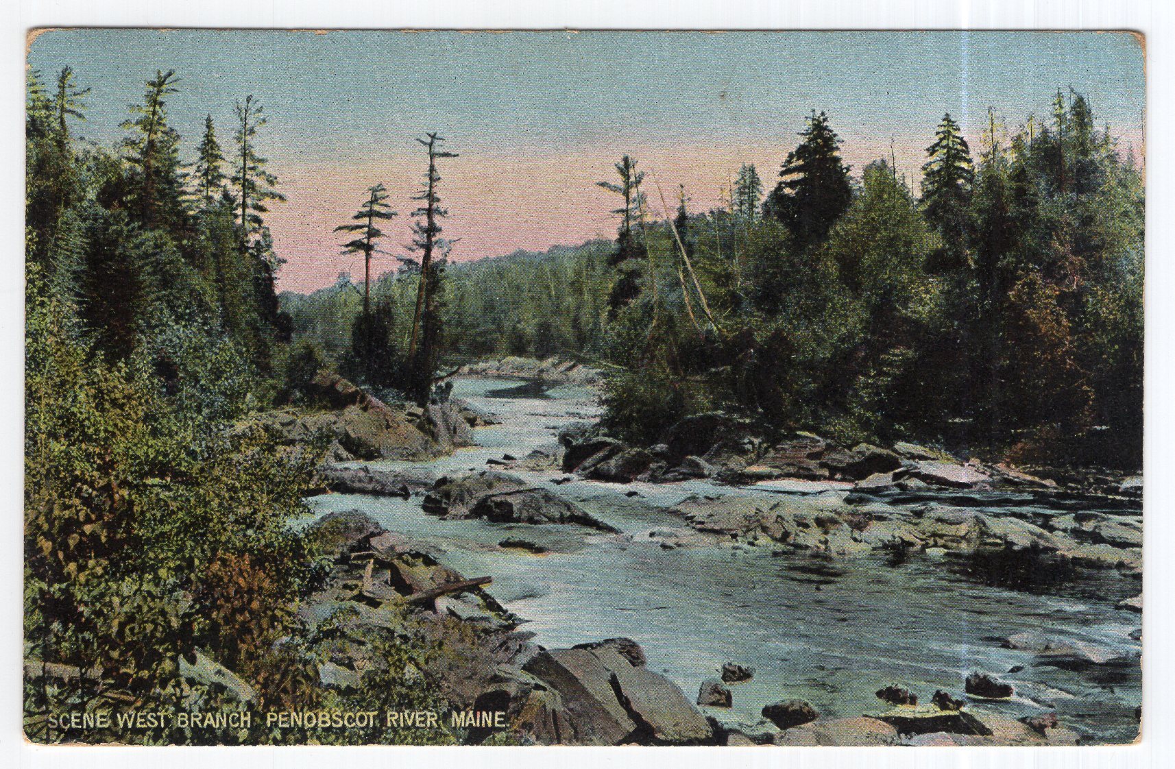 Penobscot River, Maine, Scene West Branch | United States - Maine ...