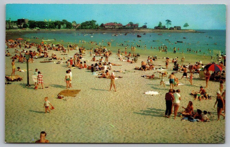 Fishermans Beach Swampscott Massachusetts Shoreline Ocean Vintage UNP ...