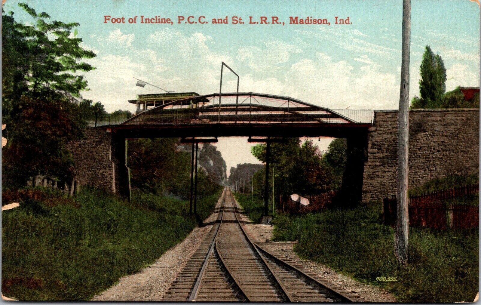 PC Foot of Incline P.C.C. and St. L.R.R. Railroad in Madison, Indiana ...