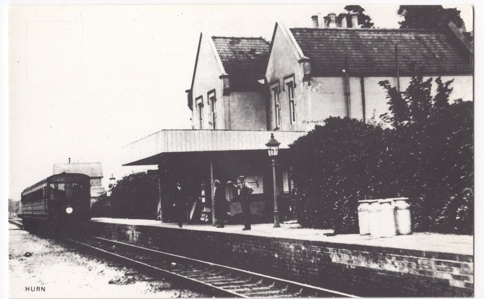 Dorset; Hurn Station Interior PPC Unposted, Printed 1977 by Allen White ...