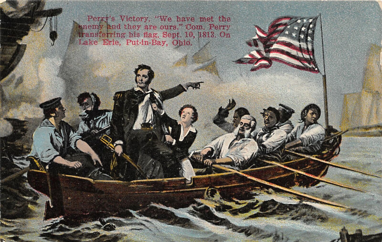 G40/ Put-In-Bay Ohio Postcard c1910 Commodore Perry Victory Transfer ...