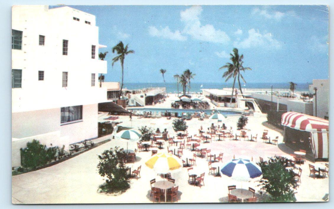 2 Postcards MIAMI BEACH, Florida FL ~ SHORE CLUB Hotel & Cabana Colony ...