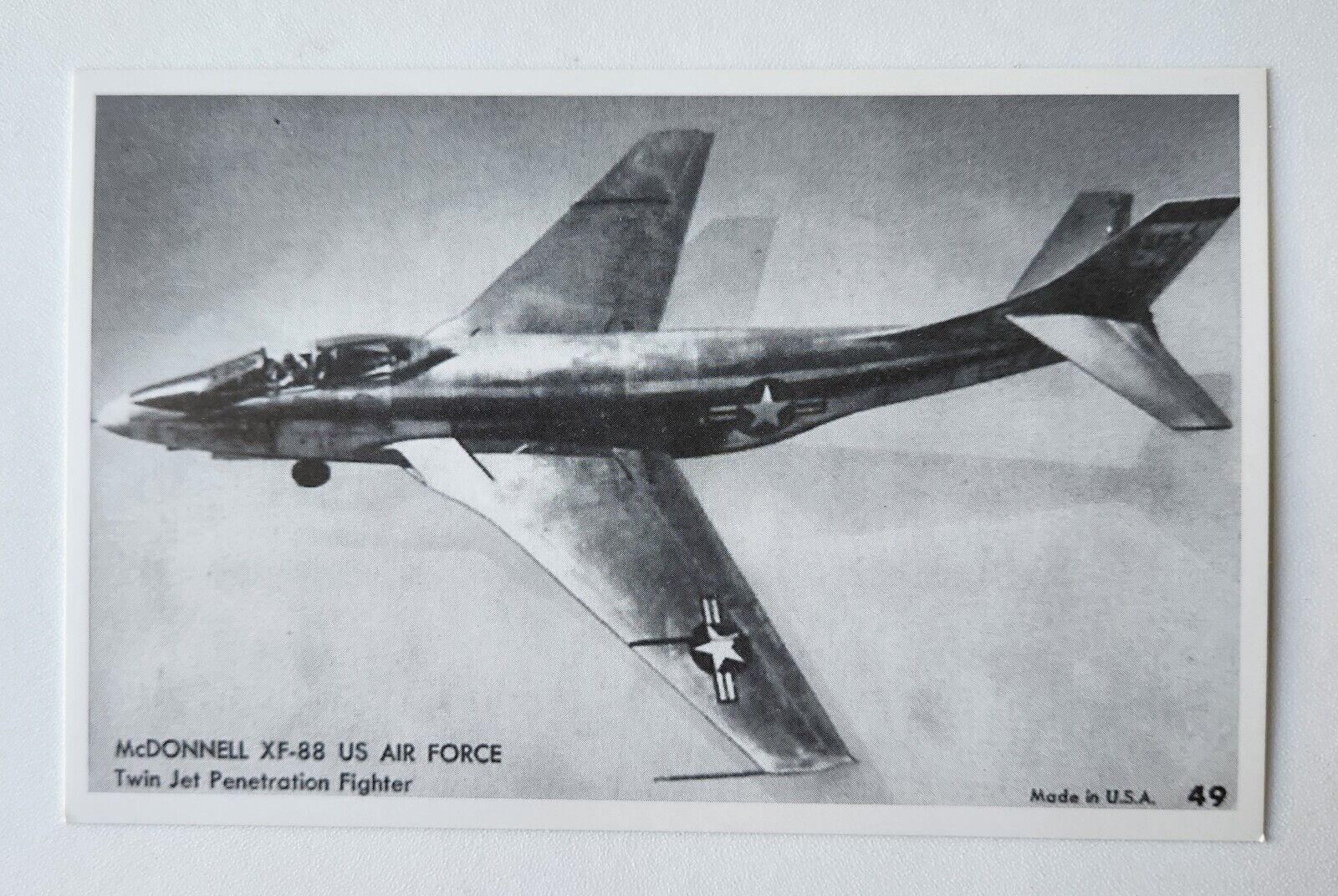 Fighter Jet McDonnell XF-88 Air Force Twin Jet Penetration Postcard ...
