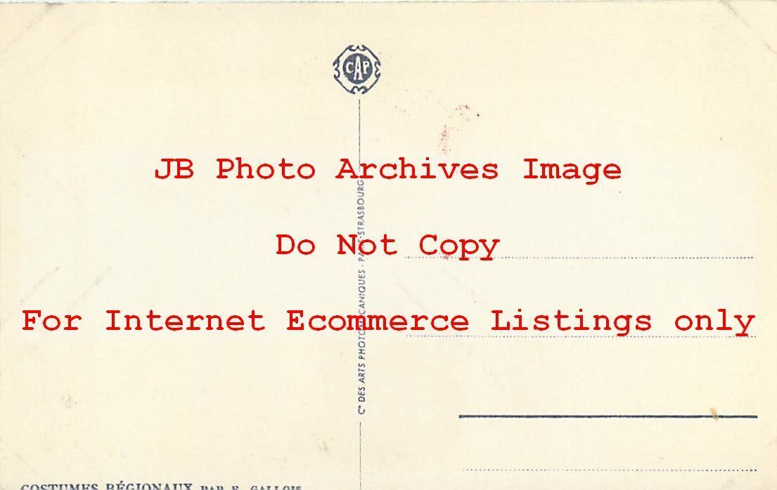 Native Ethnic Culture Costume, Gallois, Man with Farming Rake, Woman ...