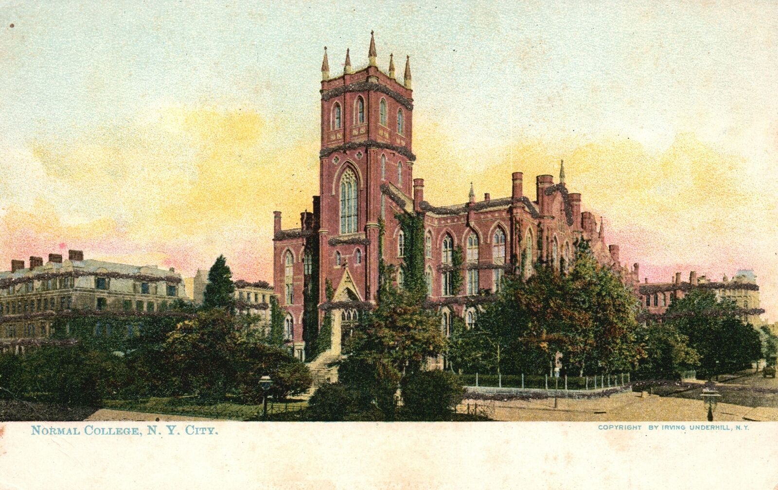 Vintage Postcard 1900's Normal College Building New York City N.Y ...