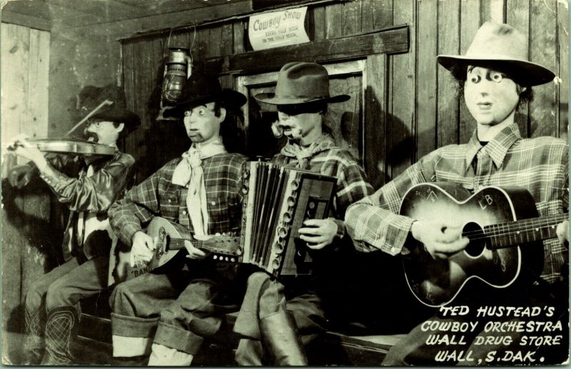 RPPC Ted Hustead's Cowboy Orchestra Wall Drug South Dakota Real Photo ...