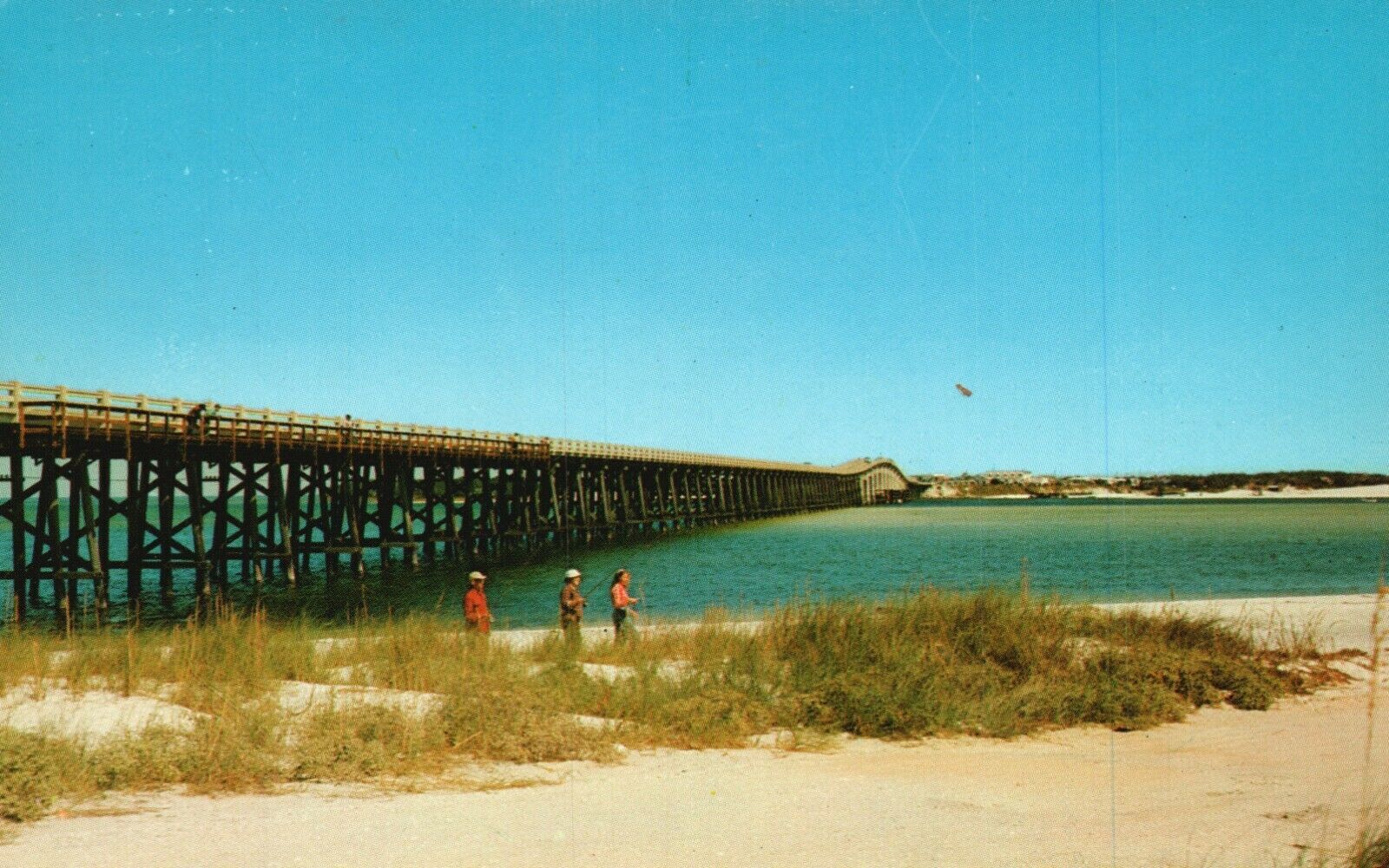 Vintage Postcard West Approach to Destin Florida From Fort Wayne Beach ...