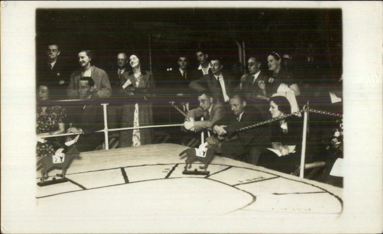 SS Vienna Steamship Wooden Horse Races Game Entertainment Real Photo ...