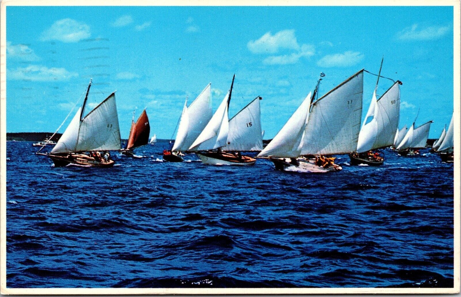 Vtg Maine ME Annual Races of Friendship Sloops Sail Boats 1980s View ...