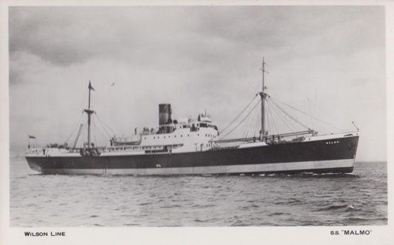 SS Malmo Wilson Line Ship Liner Vintage Postcard | Topics ...