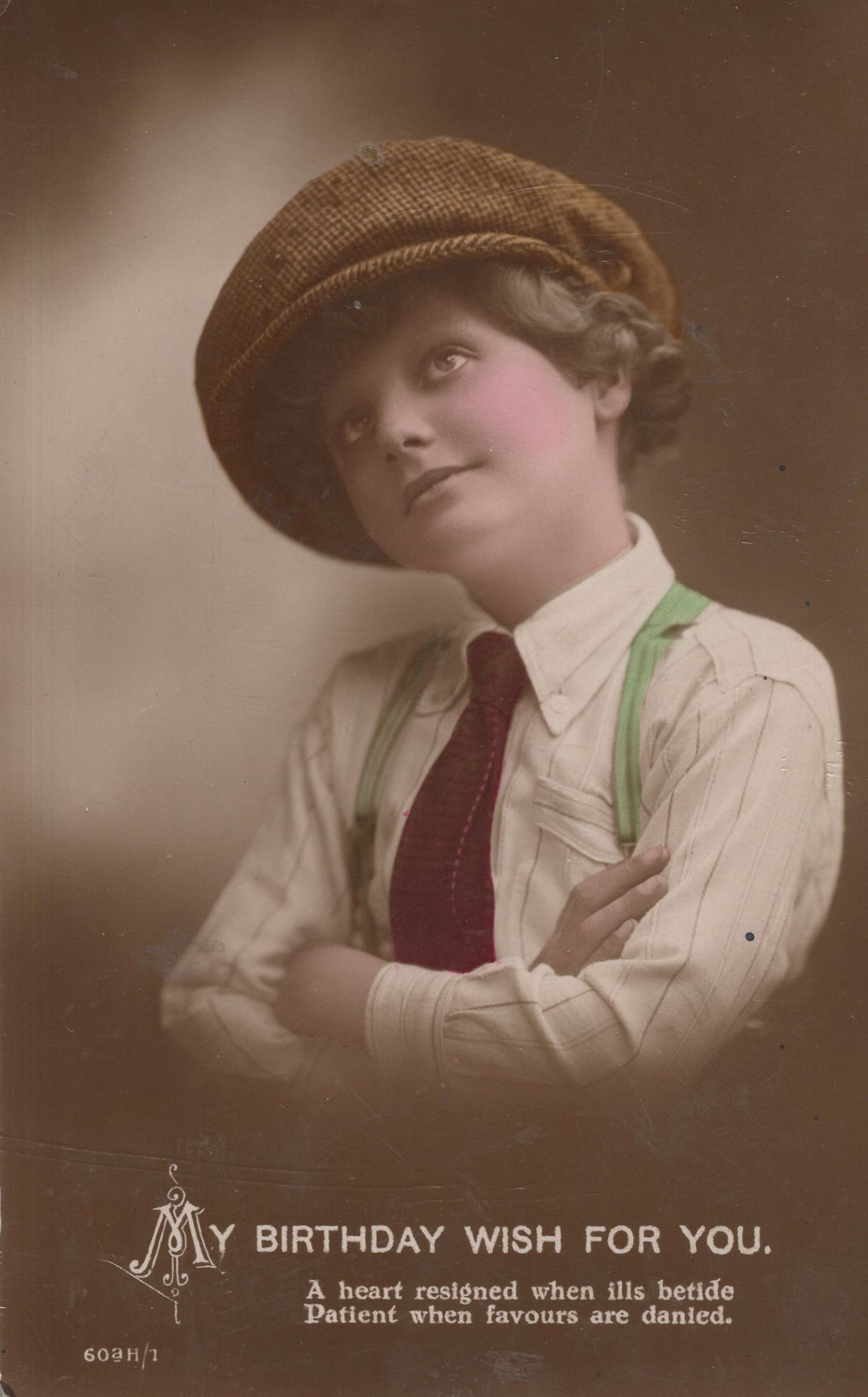 Girl Dressed As Boy LGBT Gay Interest Antique Greetings Postcard ...