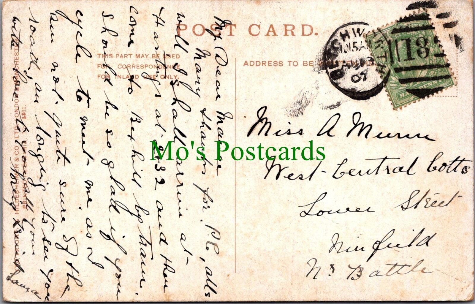 Scotland Postcard - A Mountain Pass, Ben Venue - Artist, Highland ...