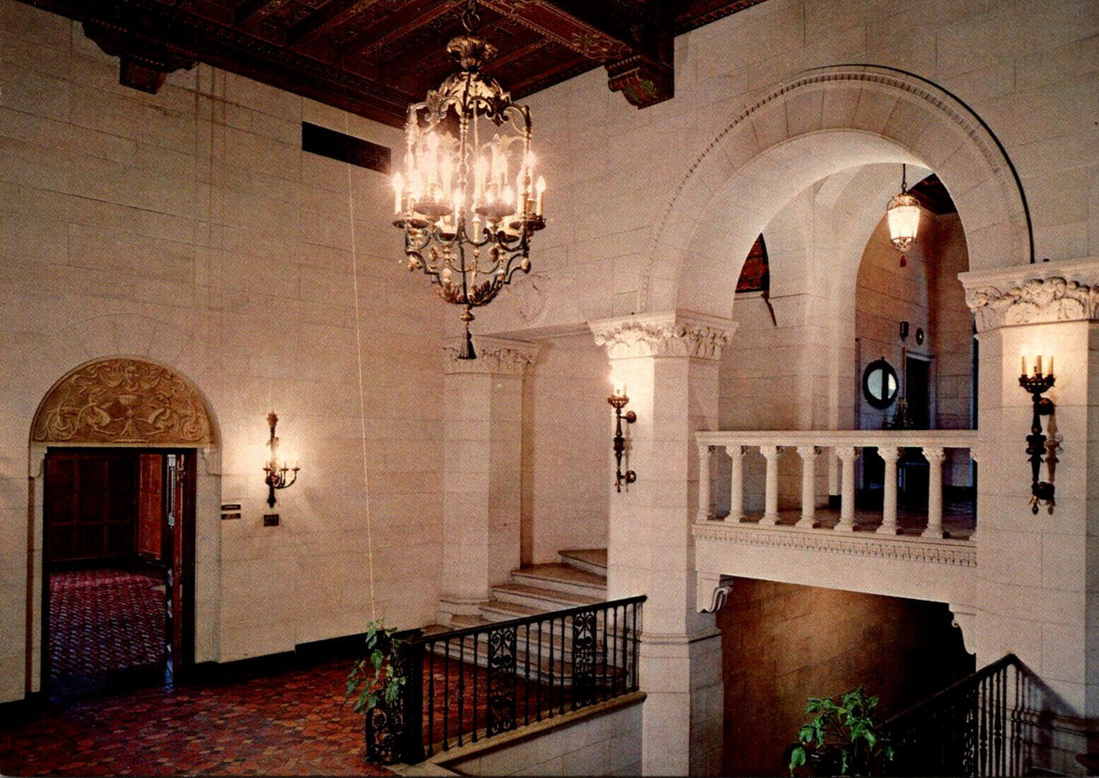 Oklahoma Ponca City The Marland Mansion Entrance Foyer | United States ...