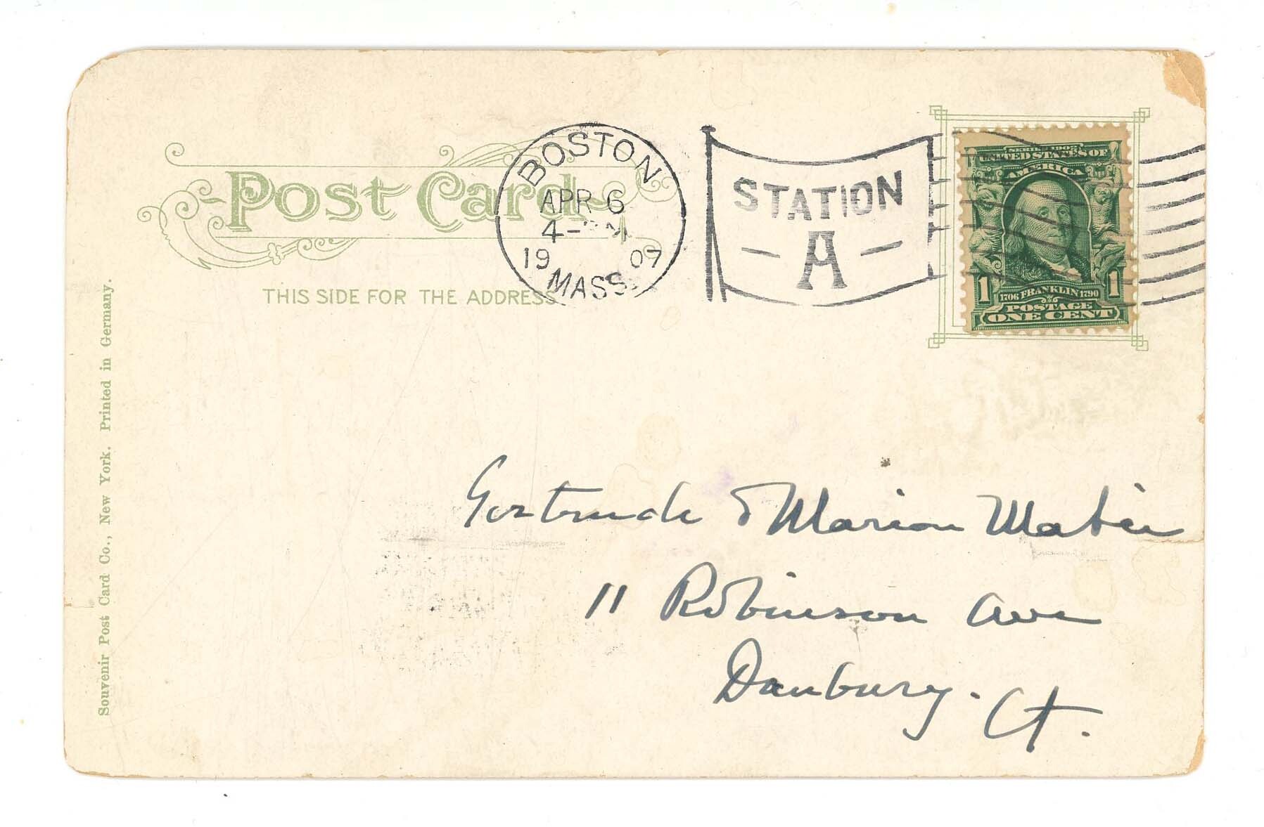 MA - Boston. Public Gardens Scene ca 1907 (smudges) | United States ...