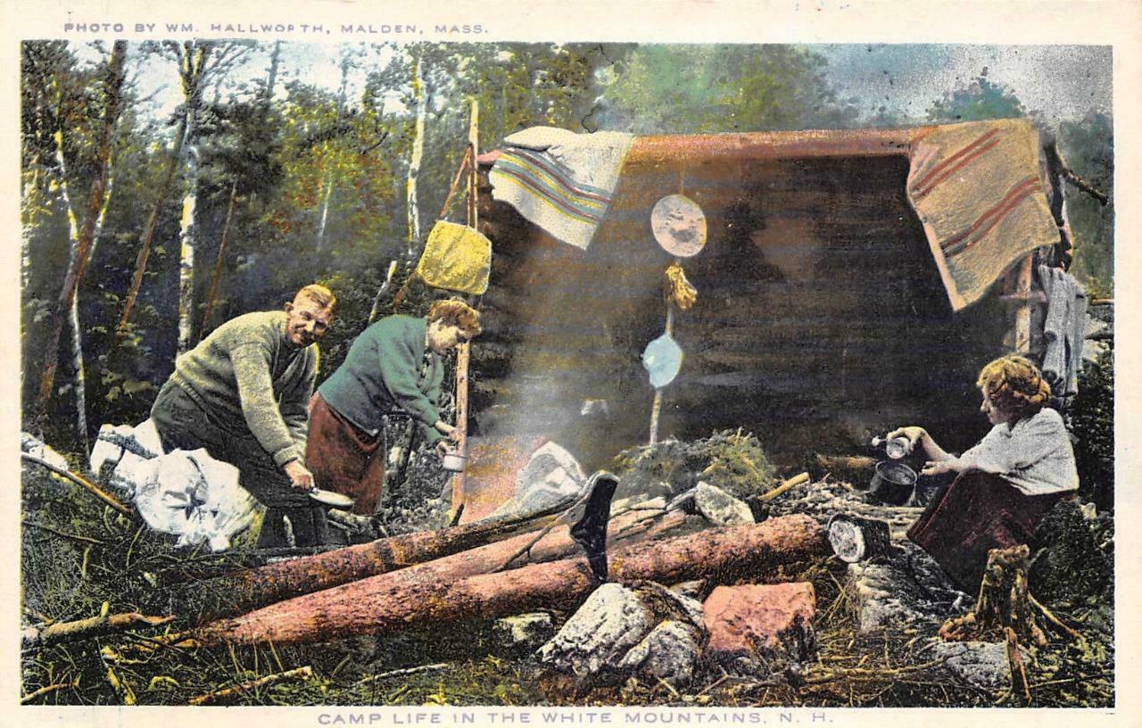 Camp Life In The White Mountains, New Hampshire Camping c1910s Vintage ...