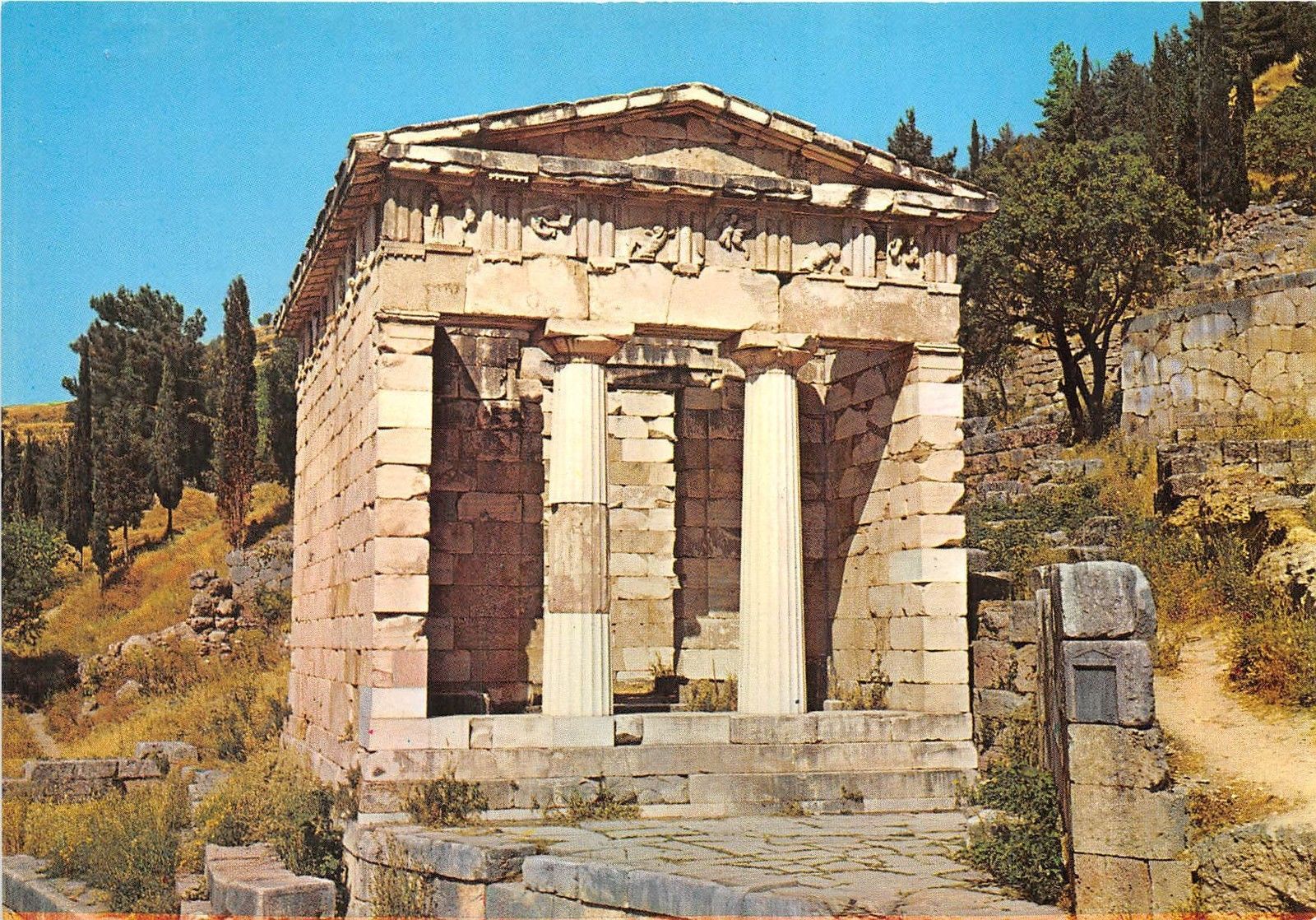 BG12185 delphes the thesaurus of the athenians delphi greece | Europe ...