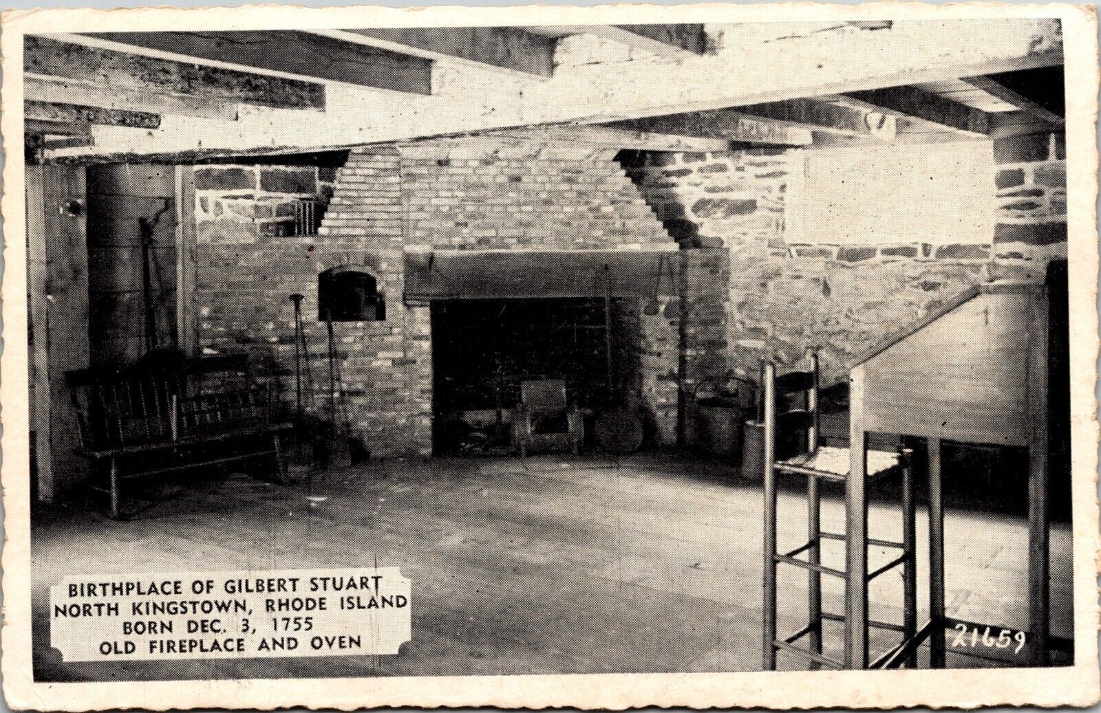 Birthplace Gilbert Stuart North Kingstown RI Olf Fireplace Oven ...