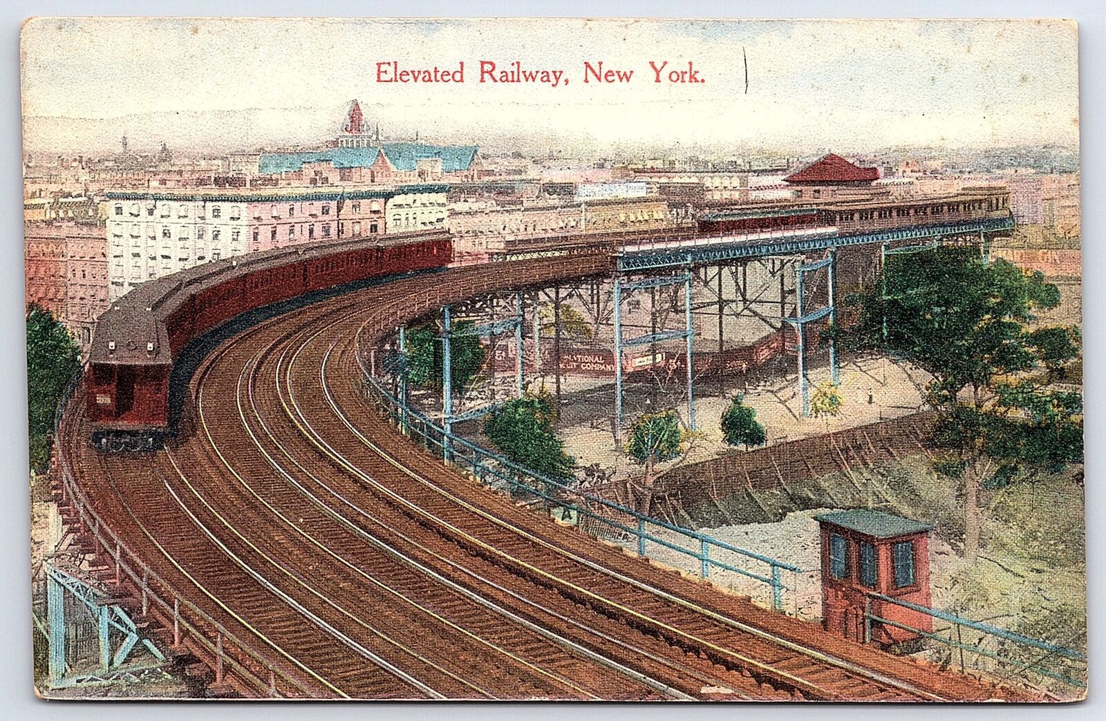 Elevated Railway New York City NYC Railroad Lines Historical Landmarks ...