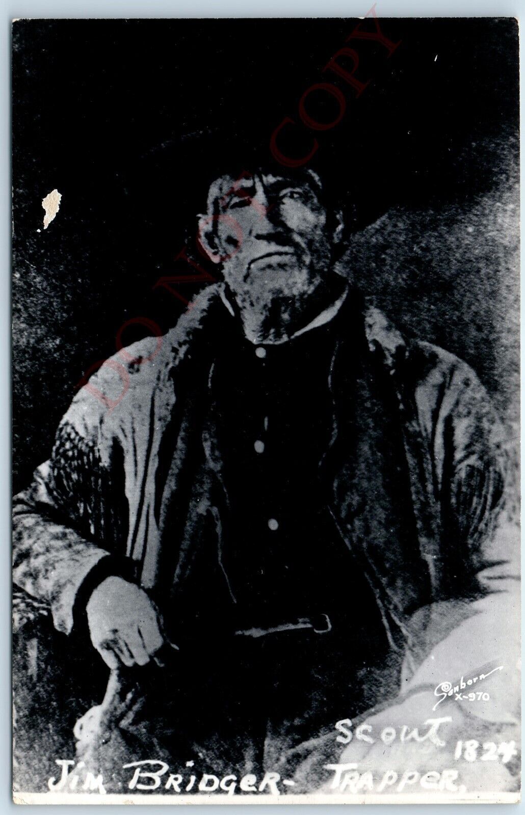 c1950s Jim Bridger RPPC Trapper Mountain Man Real Photo Army Scout ...