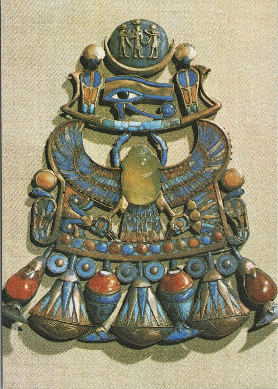 Egypt Postcard - Treasures of Tutankhamun, Pectoral With Solar & Lunar ...