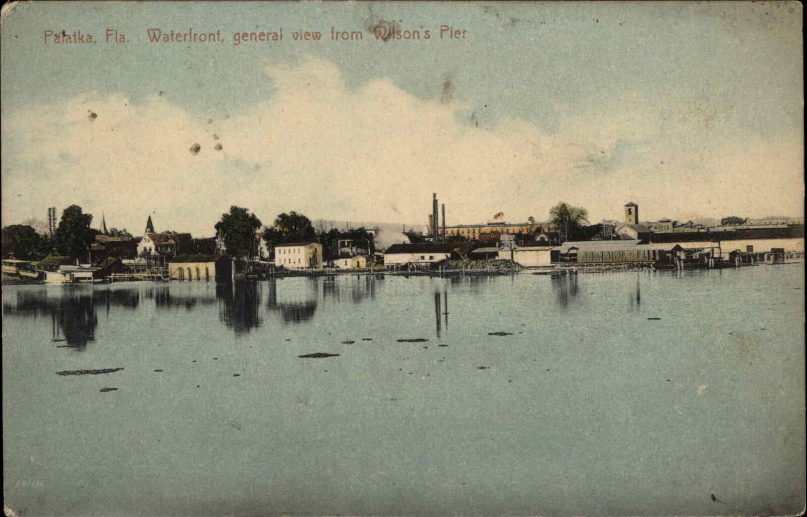 Vintage Postcard Palatka Florida FL View from Wilson's Pier HARBOR ...