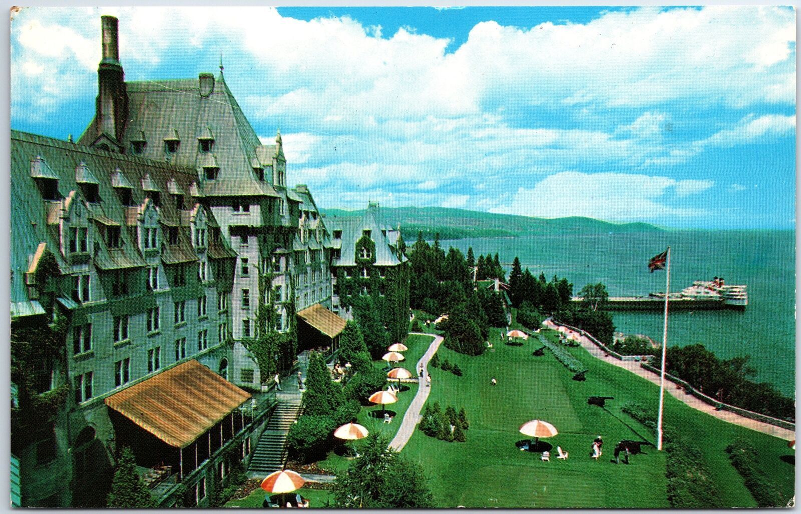 Vintage Postcard Manoir Richelieu Hotel at Murray BAY Quebec Canada ...