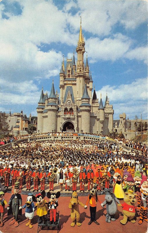 Walt Disney World Florida 1970s Postcard Welcome Cinderella Castle ...