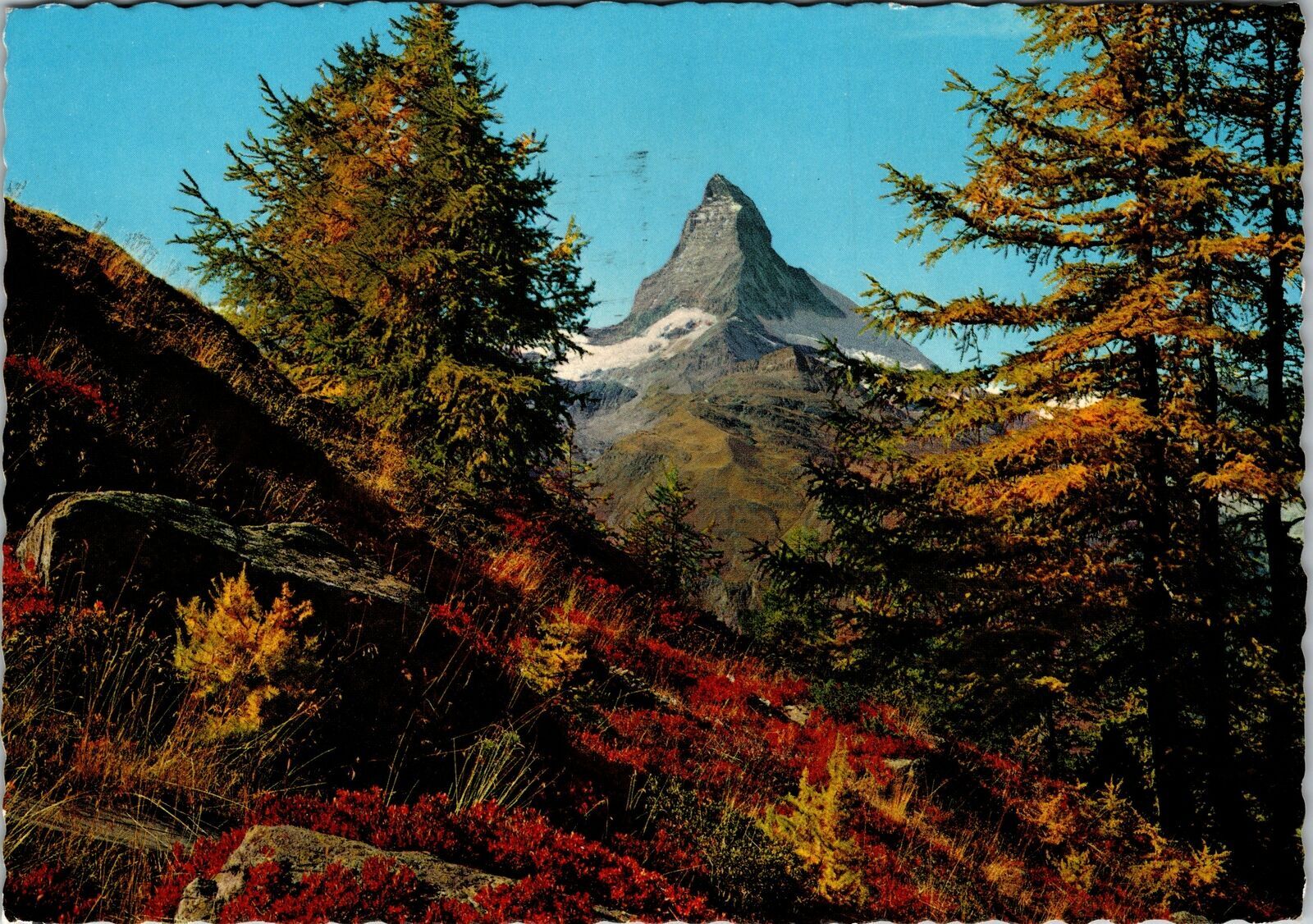 Vintage Continental Size Postcard Mount Matterhorn (4,477M) Zermatt ...