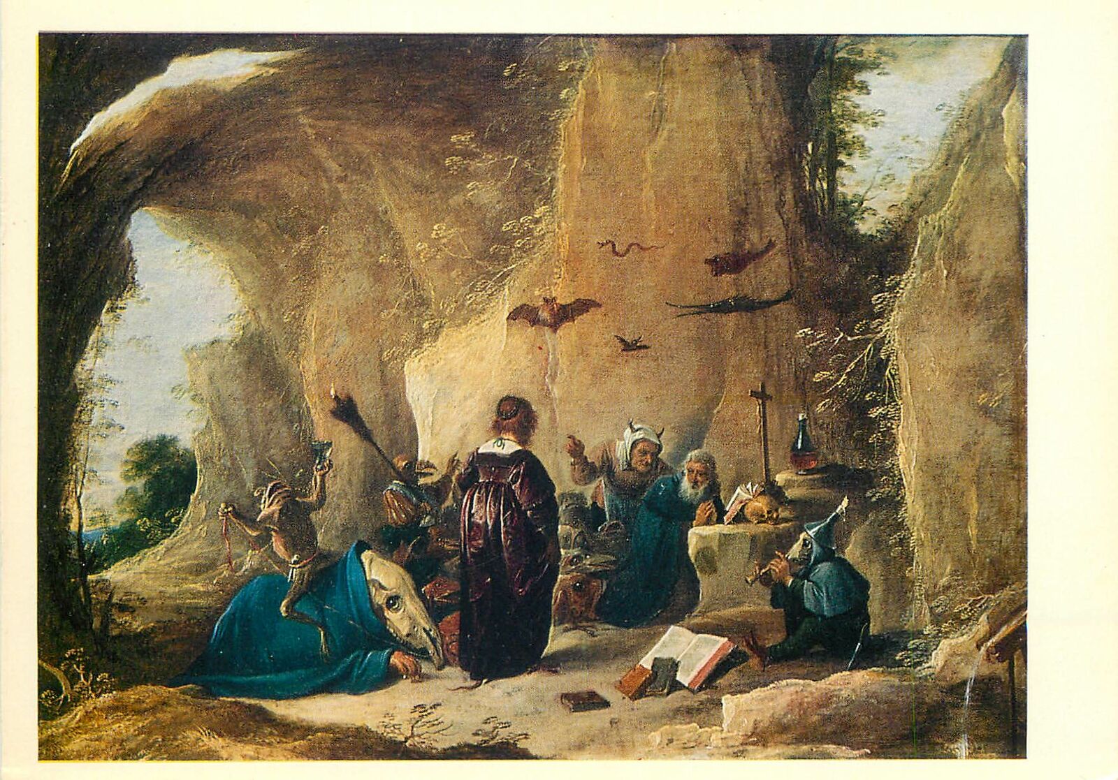 David Teniers le Jeune la tentation de saint antoine biblic Postcard ...